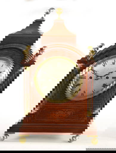 Russells Ltd, Liverpool. A Small Edwardian Double Fusee Bracket Clock