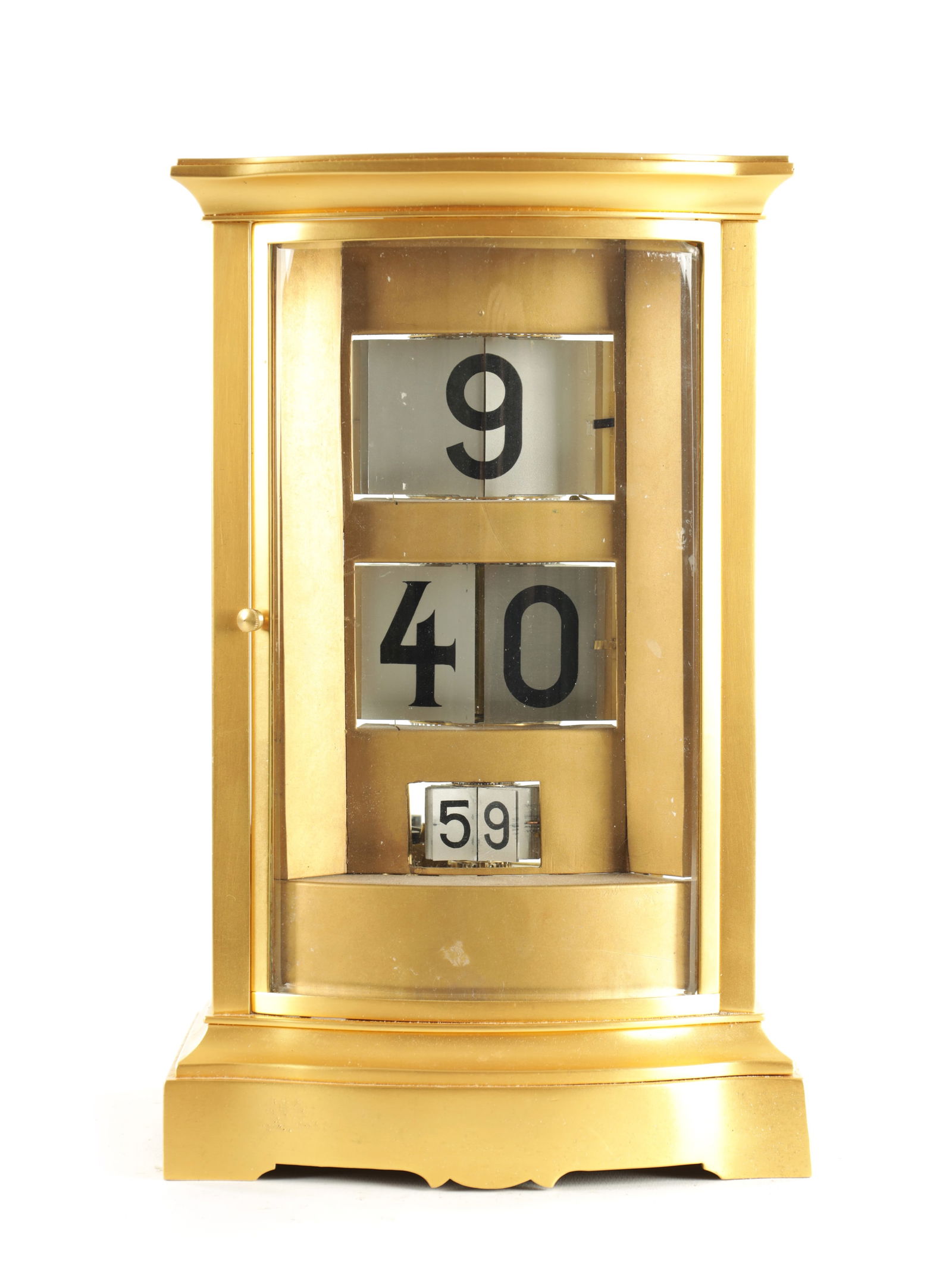 An Early 20th Century French Gilt Brass Four-glass Ticket Clock Auction