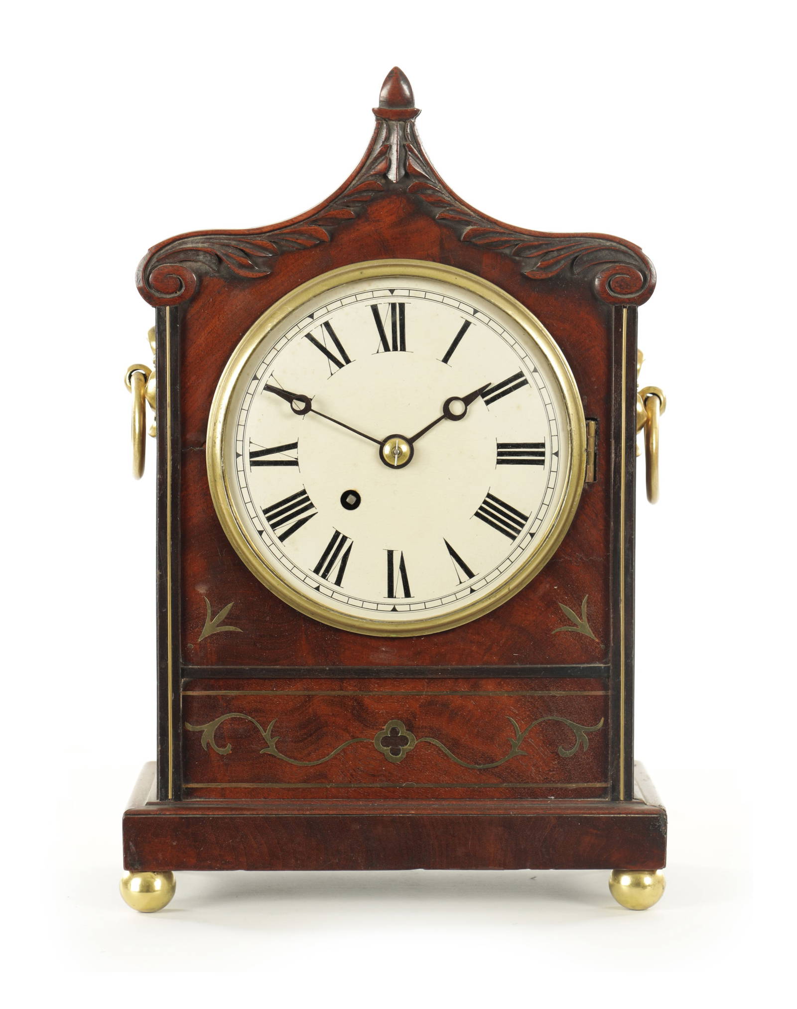A Small Regency Figured Mahogany Fusee Bracket Clock Auction