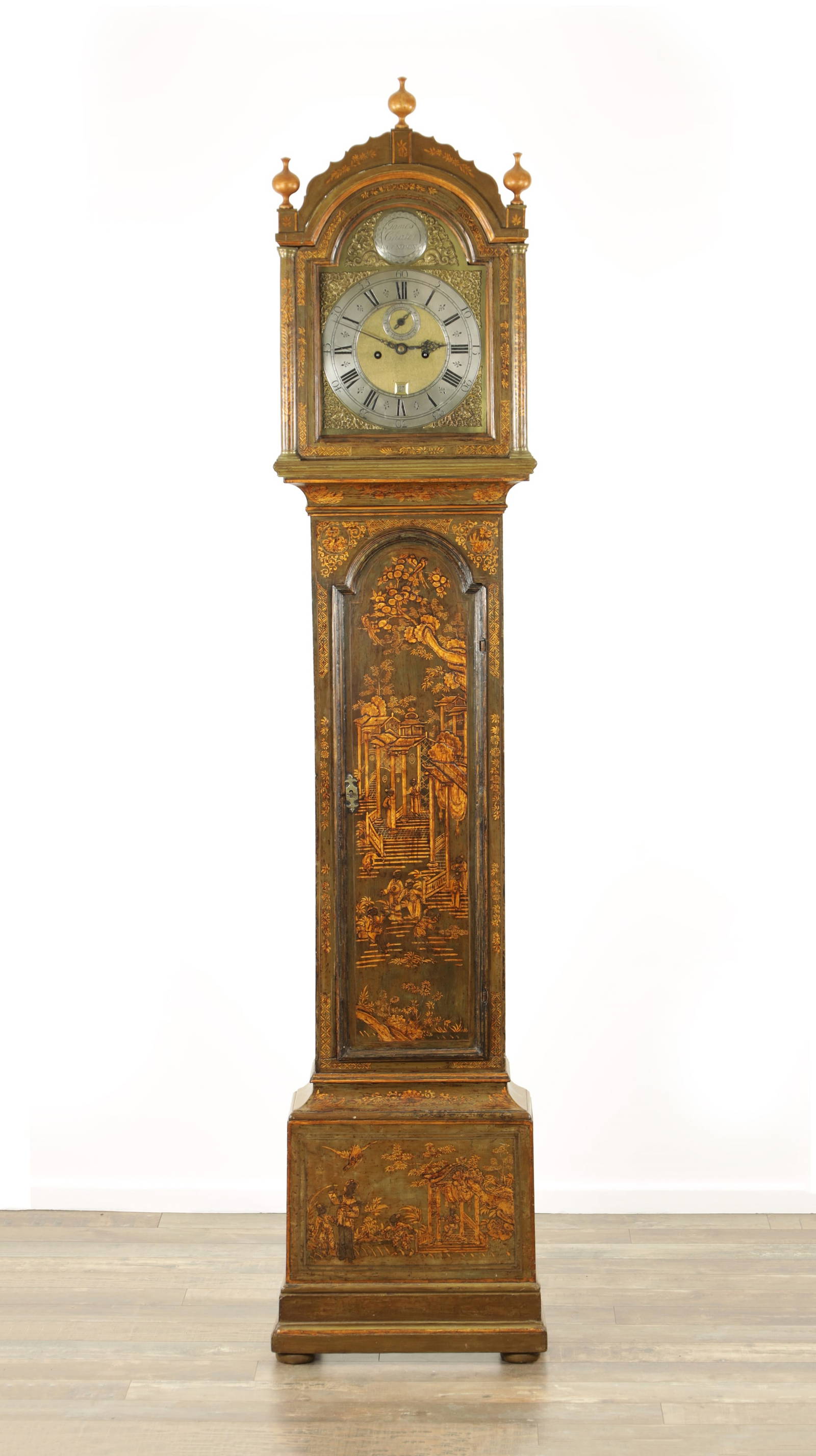 James Chater, London A Mid 18th Century Eight-day Chinoiserie Decorated ...
