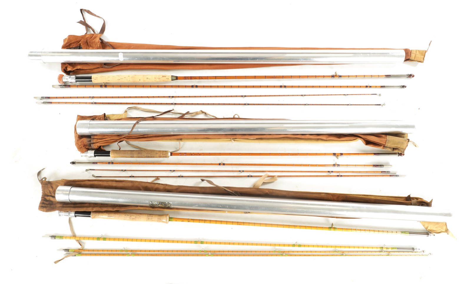 A Collection Of Three Vintage Hardy Fishing Rods Auction