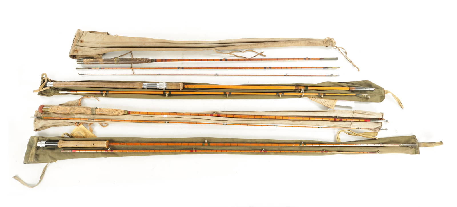 A Collection Of Four Vintage Hardy Fishing Rods Auction