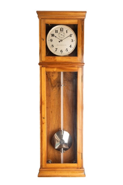 Karl Satori, Wien. A Vienese Walnut Wall Mounted Regulator Master Clock ...