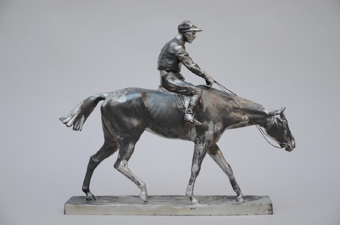 Wilhelm Zwick: statue in metal "jockey on a horse" (*) - Jun 18, 2019 ...