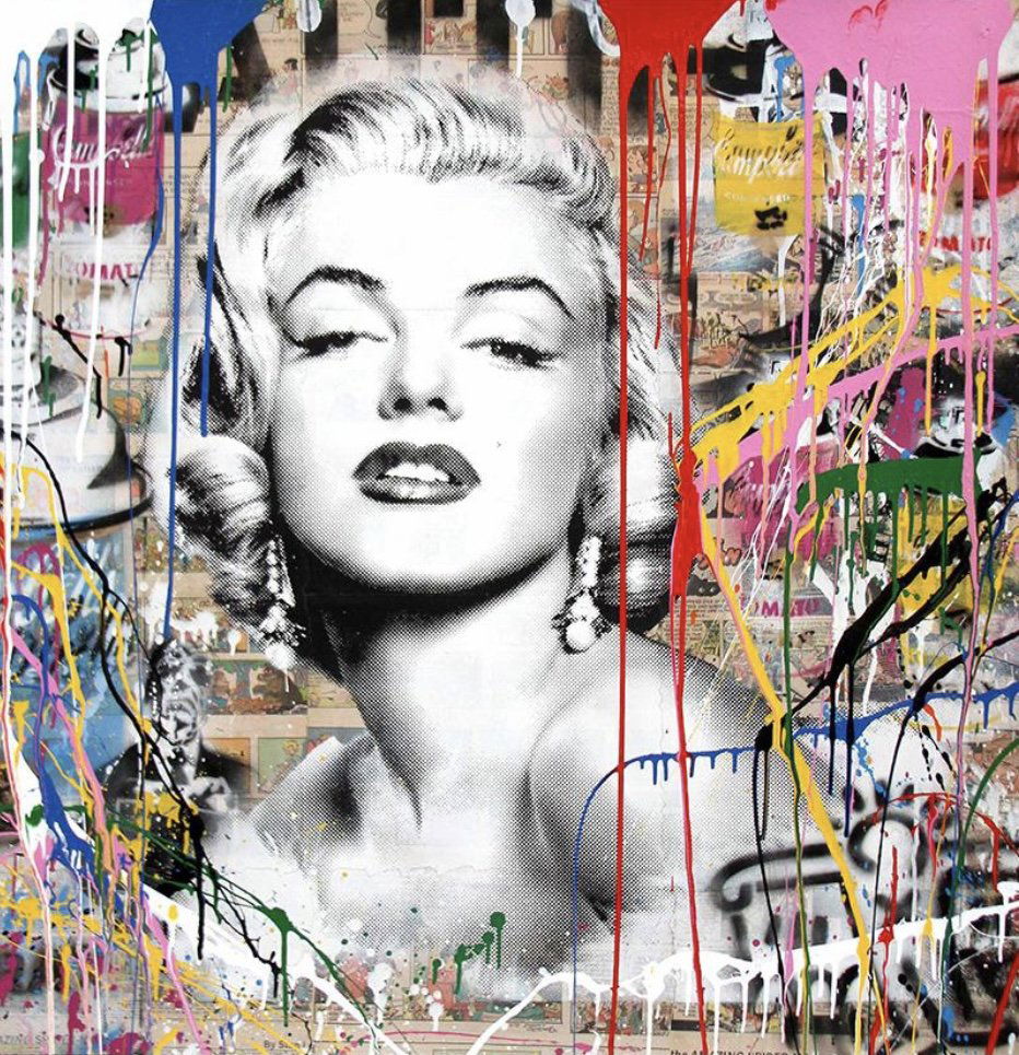 Abstract Art Oil Painting Canvas Print-Marilyn Monroe - Apr 02, 2021 ...