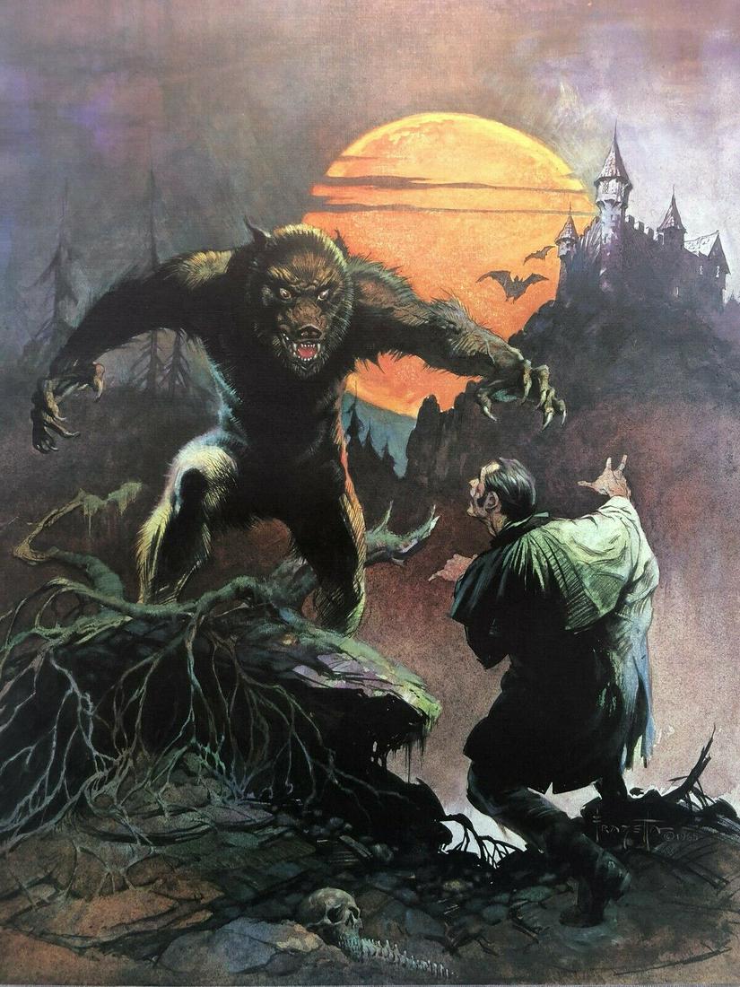 FRANK FRAZETTA- Wolfman- Vintage Litho - Apr 02, 2021 | Private NY ...