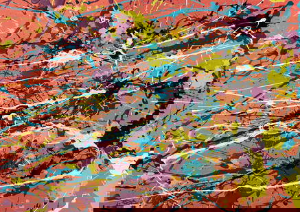 Jackson Pollock Oil On Paper (1912-1956) Auction