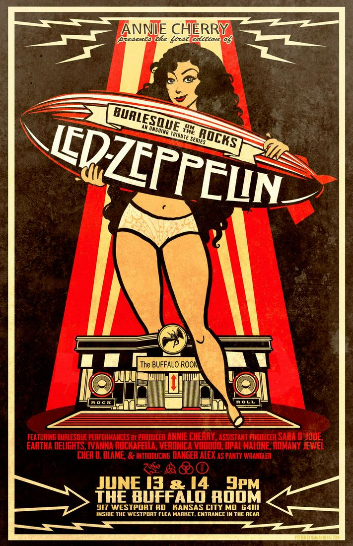 Led Zeppelin, Original Vintage Band Poster 1970s