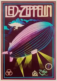 Led Zeppelin, Original Vintage Band Poster 1970s Rare