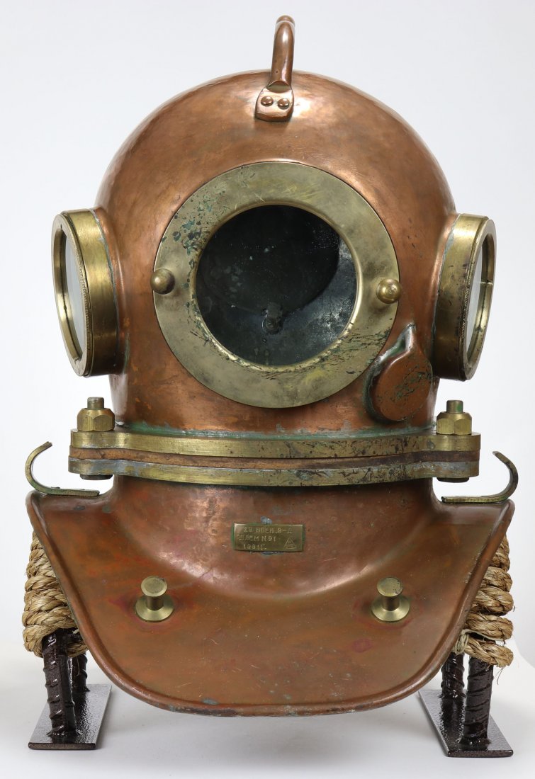 Russian 3 Bolt Diving Helmet - 1991 Last Soviet Year - Sep 14, 2019 ...