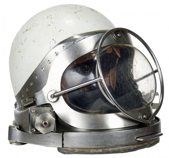 Rare Joe Savoie #49 Fiberglass Motorcycle Diving Helmet