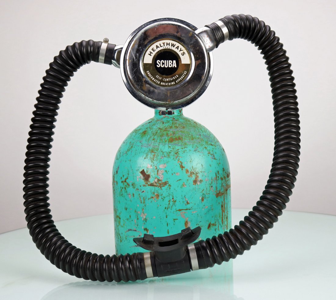 Healthways Scuba Gold 1960s Double Hose Regulator