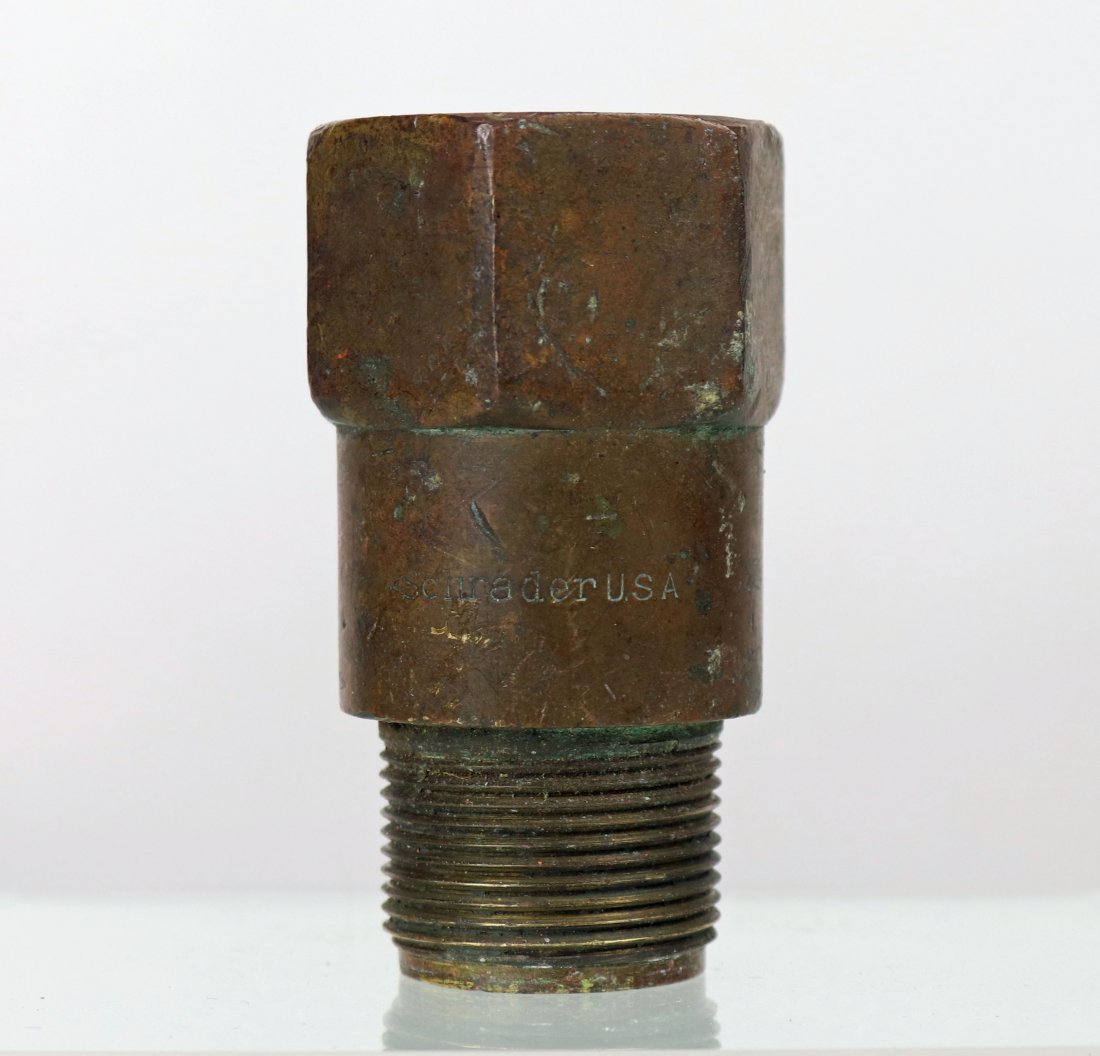 Ww2 Mark V Schrader Non Return Valve W/ Navy Stamp