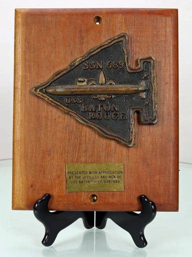 Uss Baton Rouge Ssn 689 Presentation Submarine Plaque