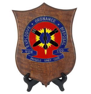 Usn Explosives Ordnance Disposal Team 82 Plaque