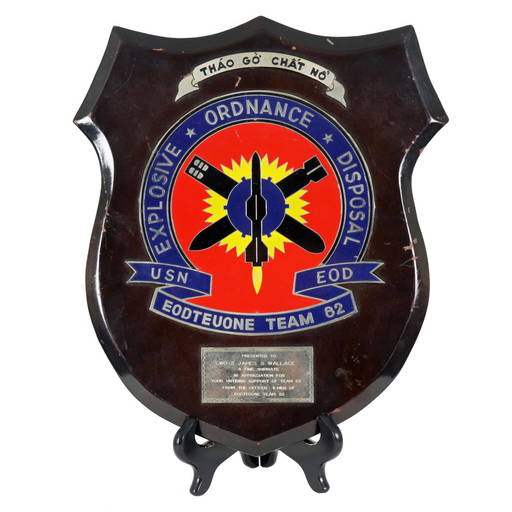 Usn Explosives Ordnance Disposal Team 82 Plaque