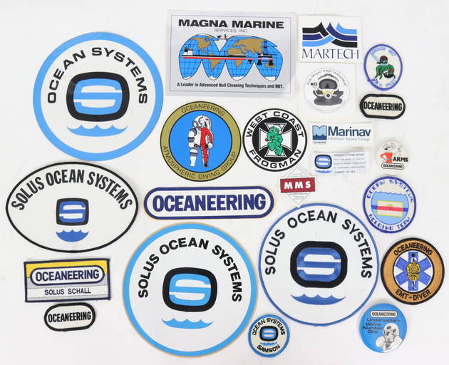 Large Group of Oceaneering and Related Stickers and Patches (#0122) on ...