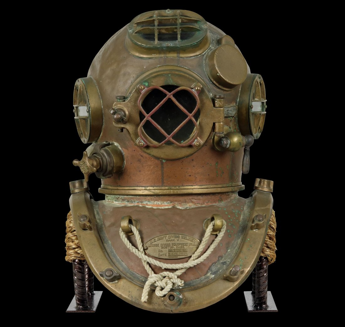 1945 Us Navy Mark V Diving Helmet Morse Diving Equipment