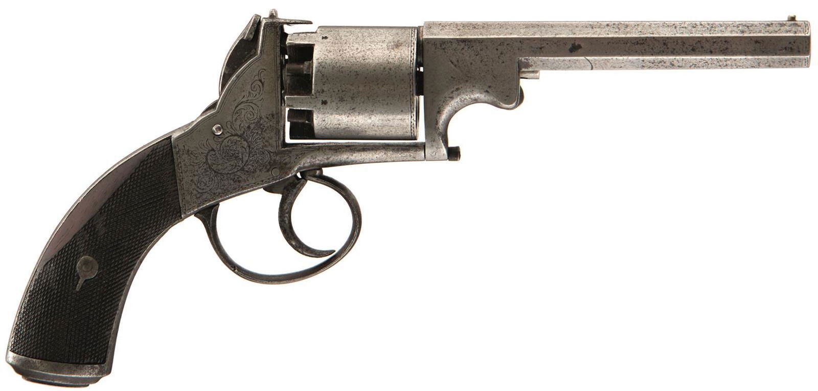 A 90-BORE FIVE-SHOT PERCUSSION OPEN FRAME REVOLVER, - Apr 07, 2020 ...
