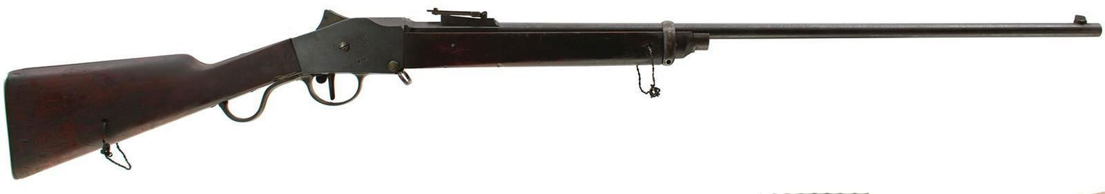 AN OBSOLETE CALIBRE 8MM STEYR FALLING BLOCK BOER GUIDES RIFLE (#0447 ...