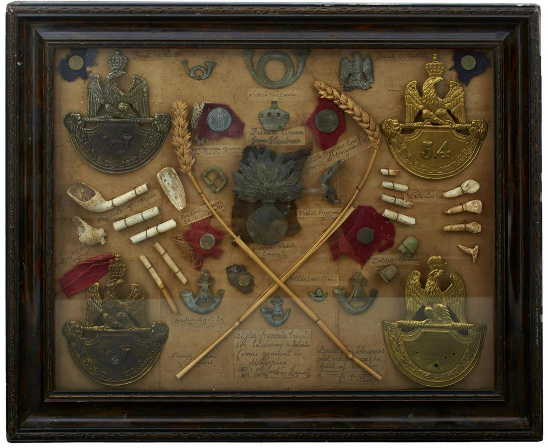 A FINE AND RARE SELECTION OF WATERLOO RELATED ITEMS AND BATTLEFIELD ...