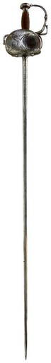 A 17th Century Spanish Rapier, 94cm Flattened Diamond Section Blade ...