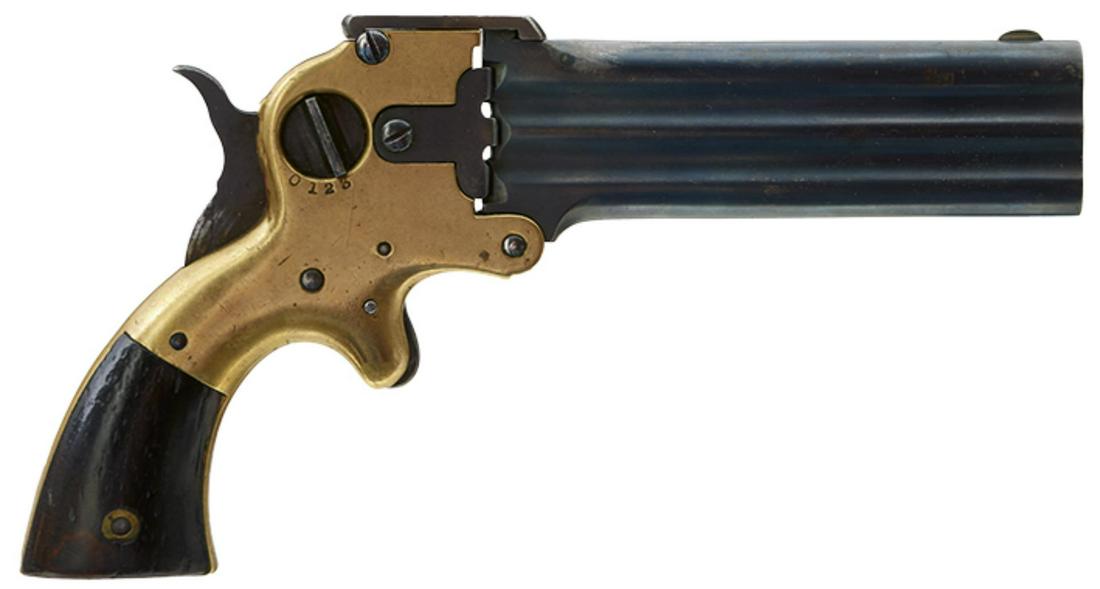 A Scarce .32 Rimfire Obsolete Calibre Marston Three-shot Derringer ...