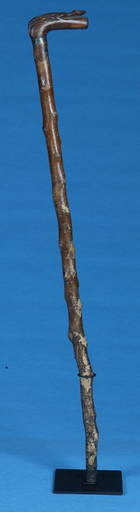 19th Century American Carved Alligator Cane