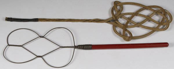 2 Early 20th C. Rug Beaters