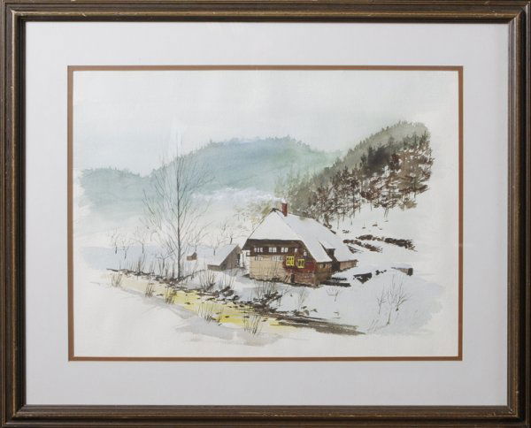 Henry John Vohs (20th C.) American, Watercolor