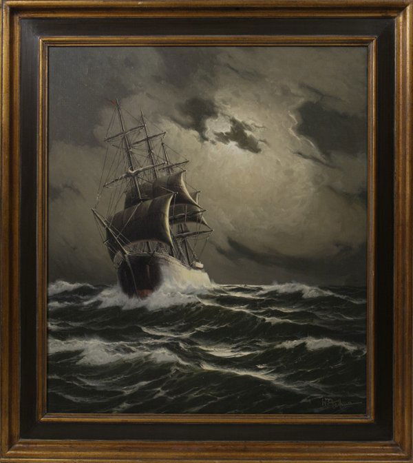 Walter Dettman, German, 1914 1984, Oil On Canvas