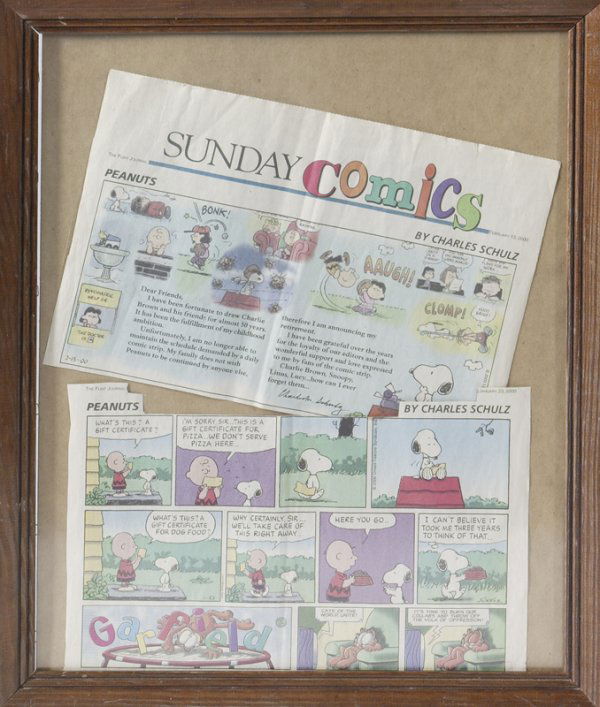 8: Last Printed Charles Shultz's Peanuts Comic Strip