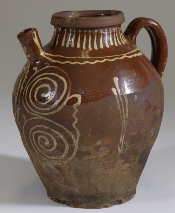 137: 19th C. French Pottery Cruche Jug