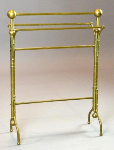 Antique American Brass Quilt Or Towel Rack