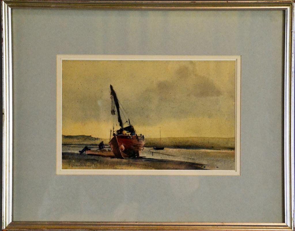 285: Trevor Chamberlain Watercolor Painting On Paper