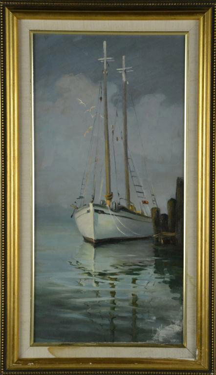 1135: Joan Howe Oil Painting on Canvas