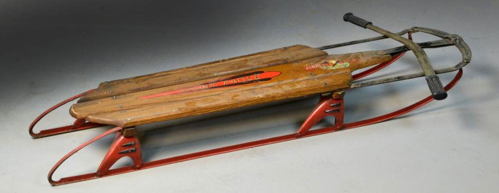 712: Antique Airline Eagle Flexible Flyer Sled