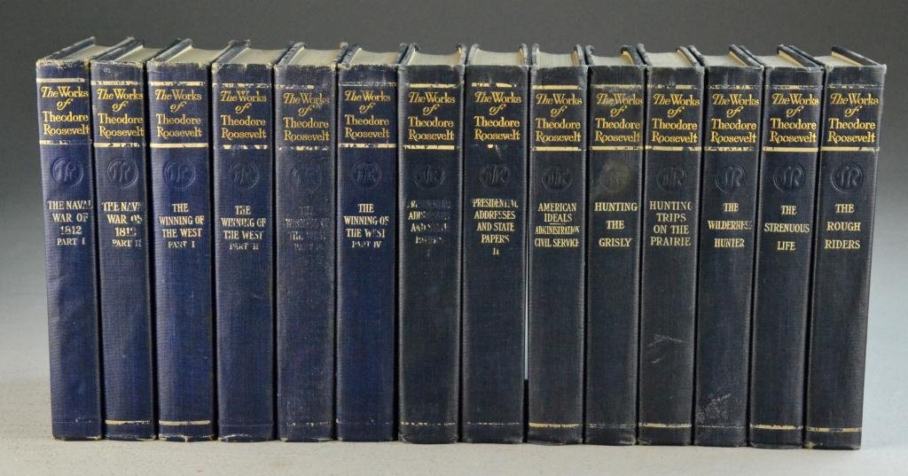 (14) Volumes The Works Of Theodore Roosevelt