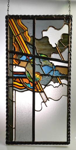 Ron Rae Leaded Stained Glass Panel