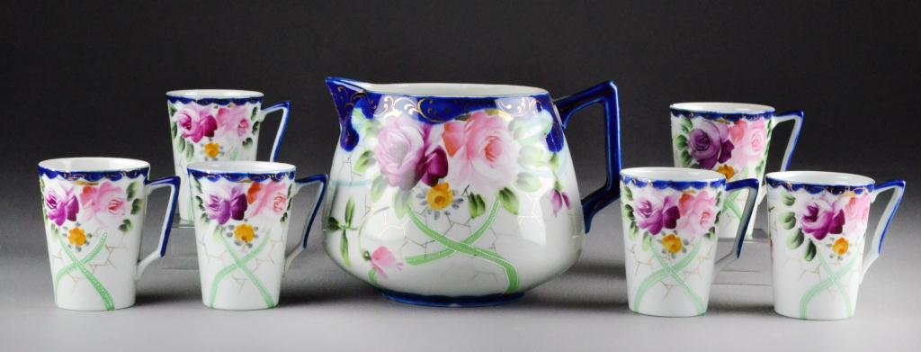 Hand-Painted Nippon Porcelain Lemonade Set