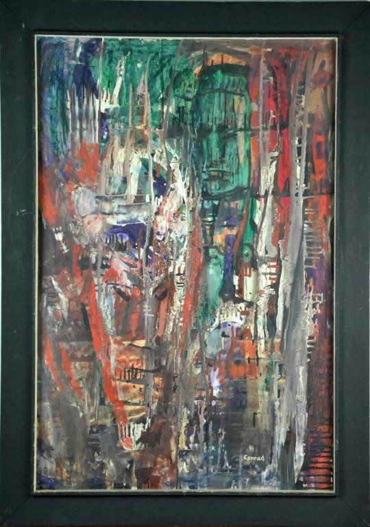 Rupert Conrad Oil Painting On Masonite Board