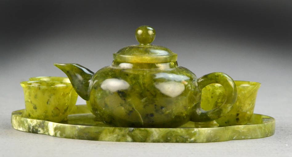 (8) Pc. Chinese Jade Miniature Tea Set and Tray - Apr 28, 2013 ...