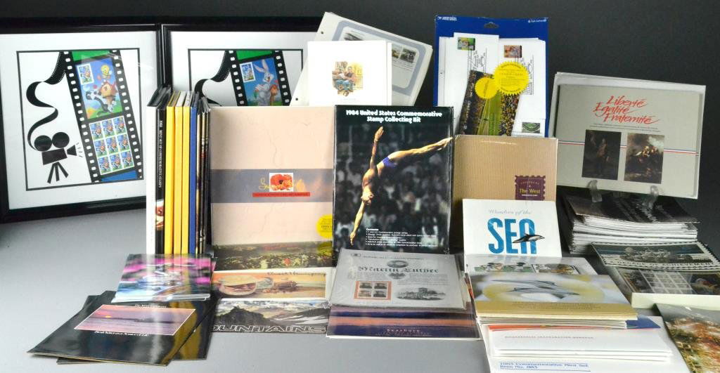 (2) Boxes Of 1st Day Covers, Mint Stamps, P.o. Posters
