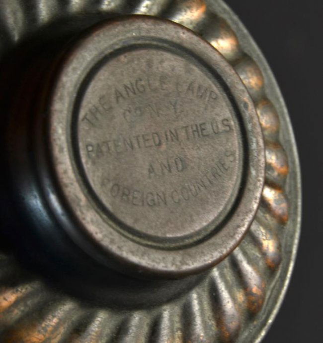 Antique Angle Lamp Co. Double Wick Oil Lamp : Lot 48