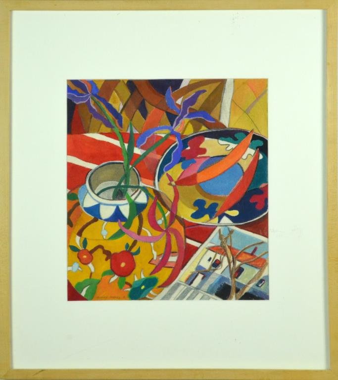 Nancy Marks Acrylic Painting on Canvas