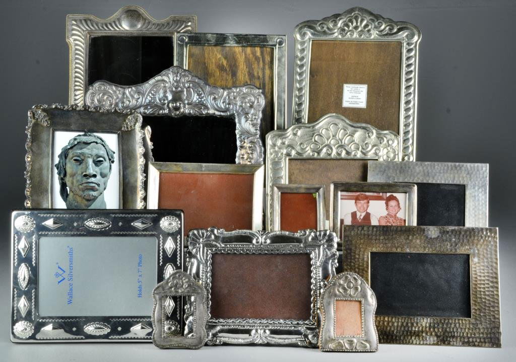 (14) Peruvian Silver Plate Picture Frames