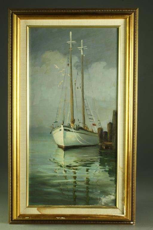 A Joan Howe Oil Painting on Canvas