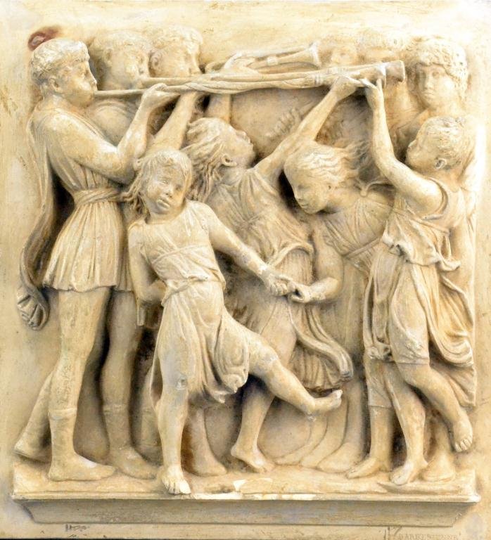 Pp Caproni Cast Plaster Relief