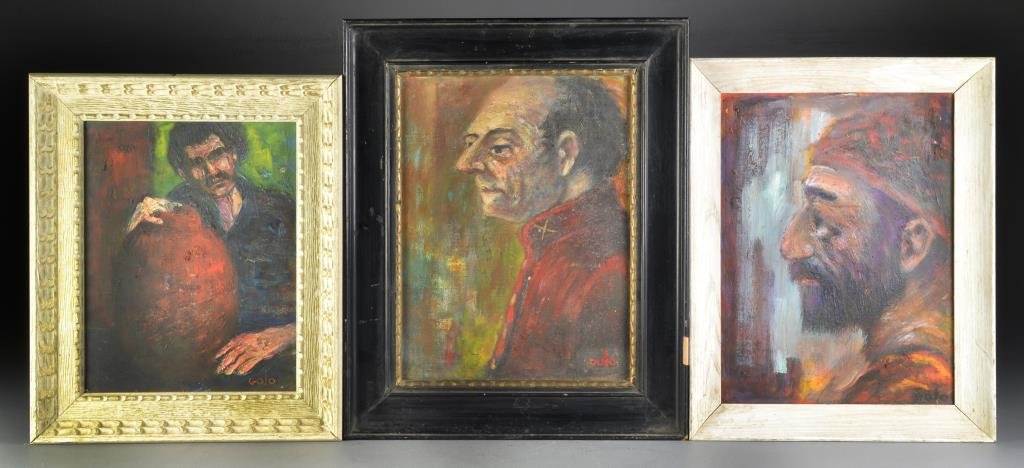 (3) Herman Golo Oil Paintings on Canvas