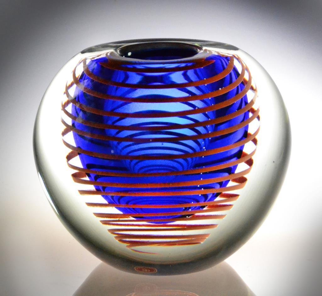 Stanislav Libensky Art Glass Vase